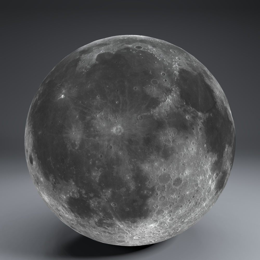 Moon Globe 23k 3D model | CGTrader