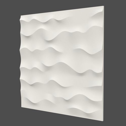 new wave panel 3D model 3D printable | CGTrader