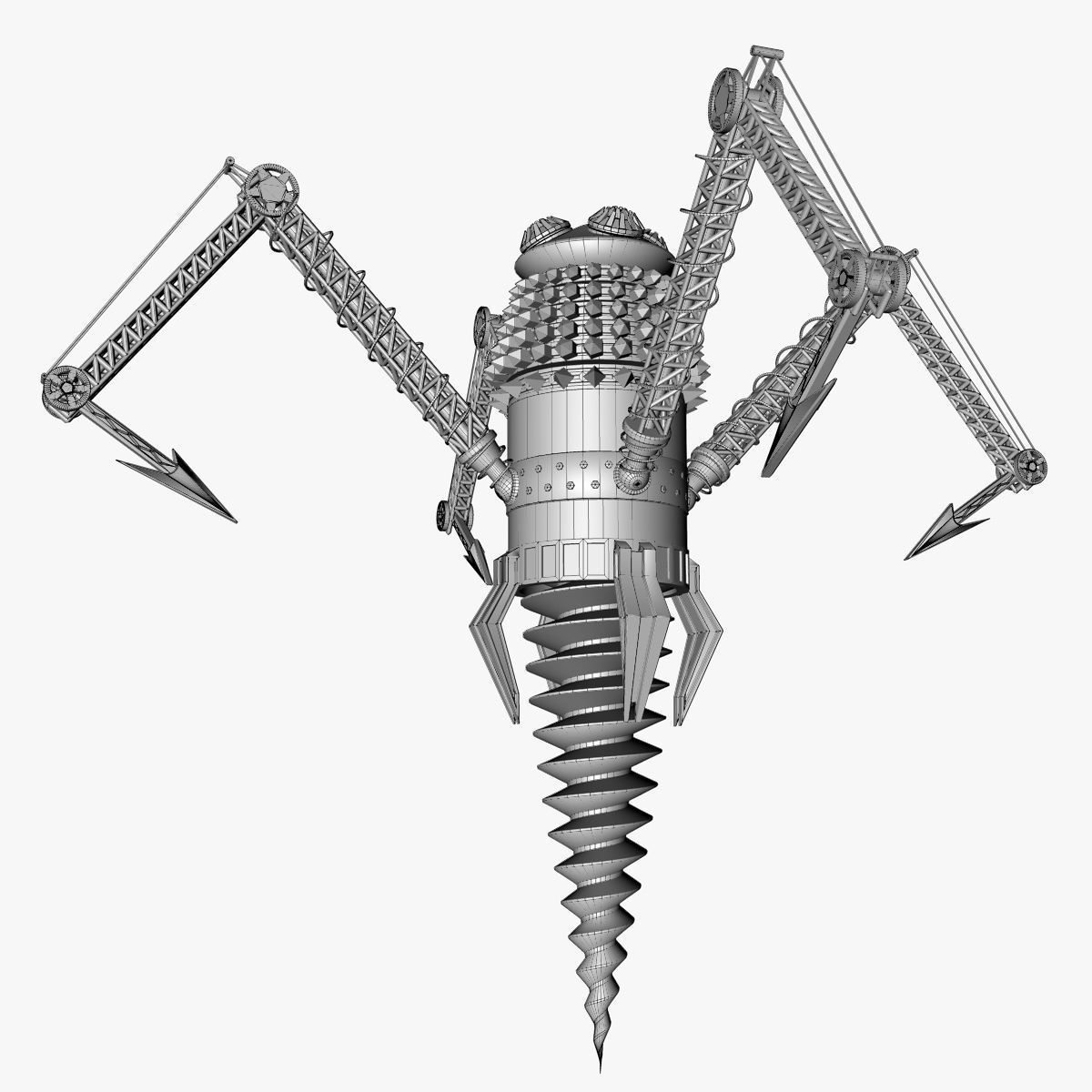 Drill-robot 3D model 3D printable | CGTrader