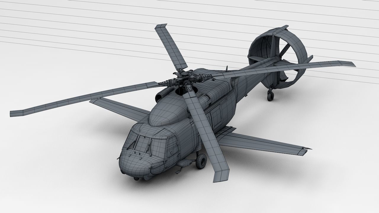3D model Piasecki X-49 Speedhawk VR / AR / low-poly | CGTrader