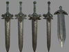 3D model Devil Sword Lowpoly 3D Model Texturing VR / AR / low-poly ...