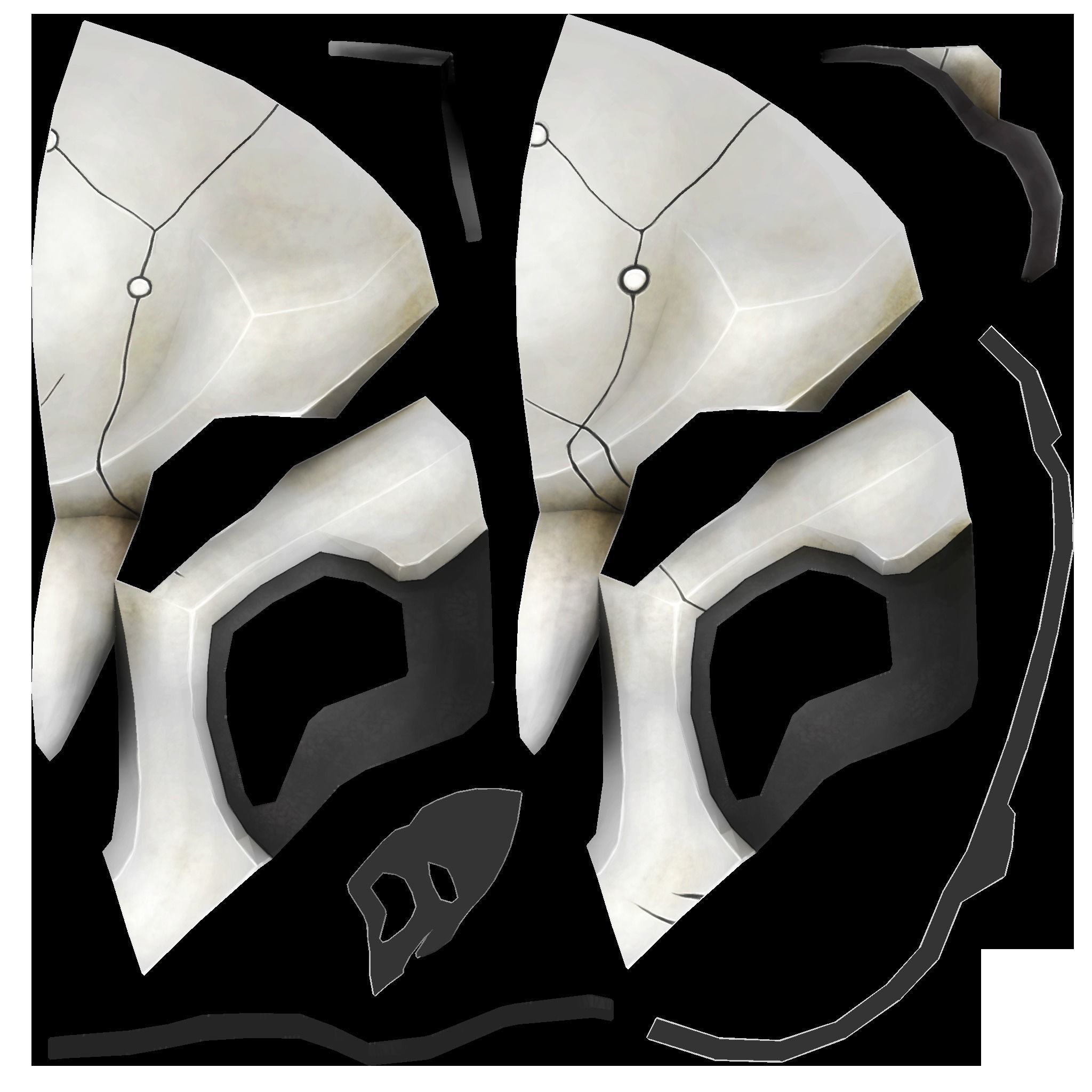 3D model Reaper Mask - papercraft VR / AR / low-poly | CGTrader