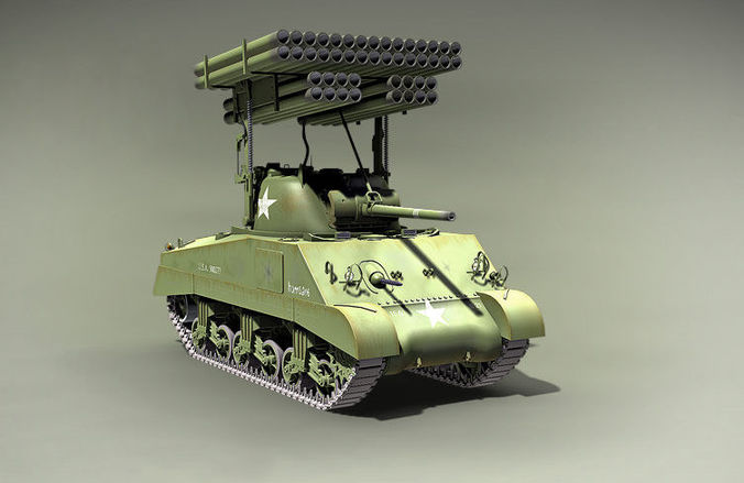 T-34 Calliope USA 1943 3D model | CGTrader