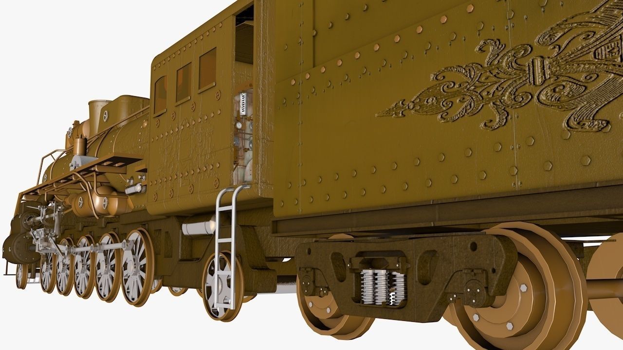 Locomotive 3D model 3D printable | CGTrader