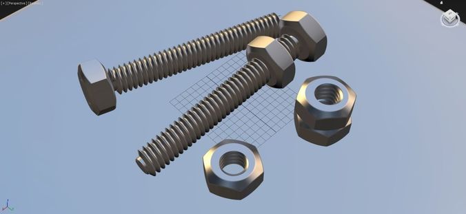 Screw and Bolt 3D Printable 3D model 3D printable | CGTrader