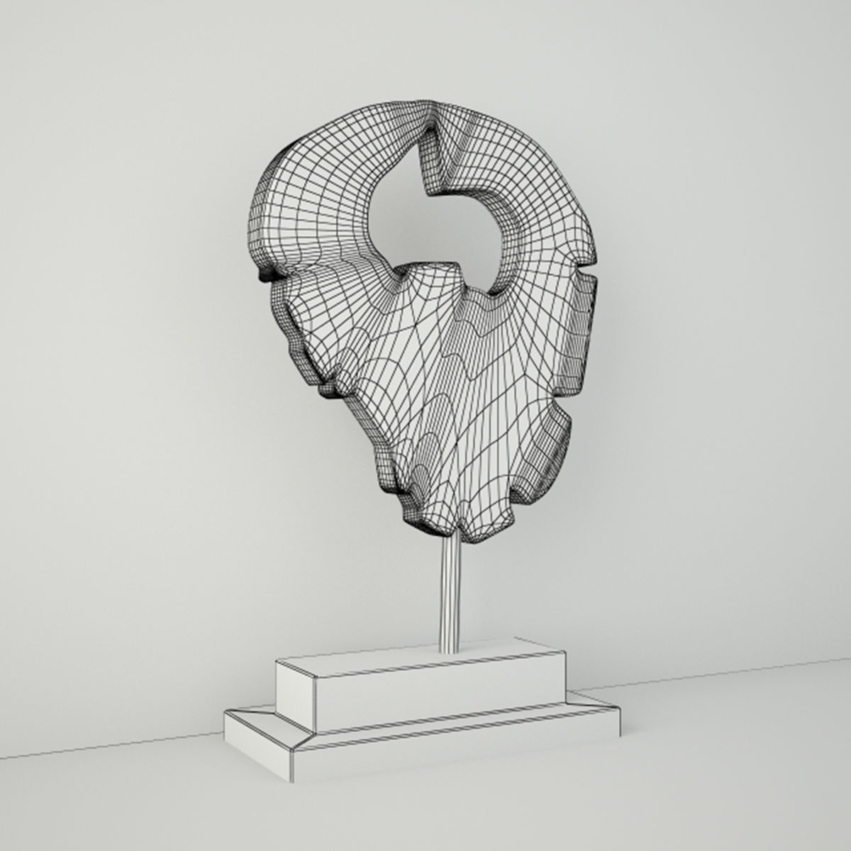 Tree Slice Tabletop Sculpture 3D model | CGTrader