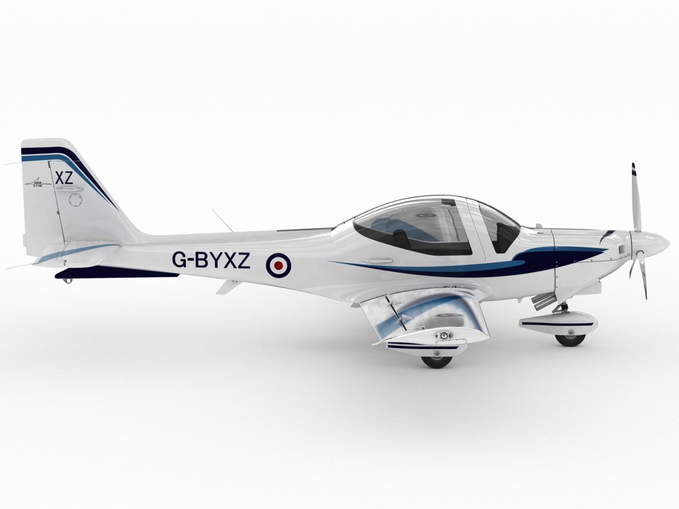 Grob G115 E Tutor 3D model rigged | CGTrader