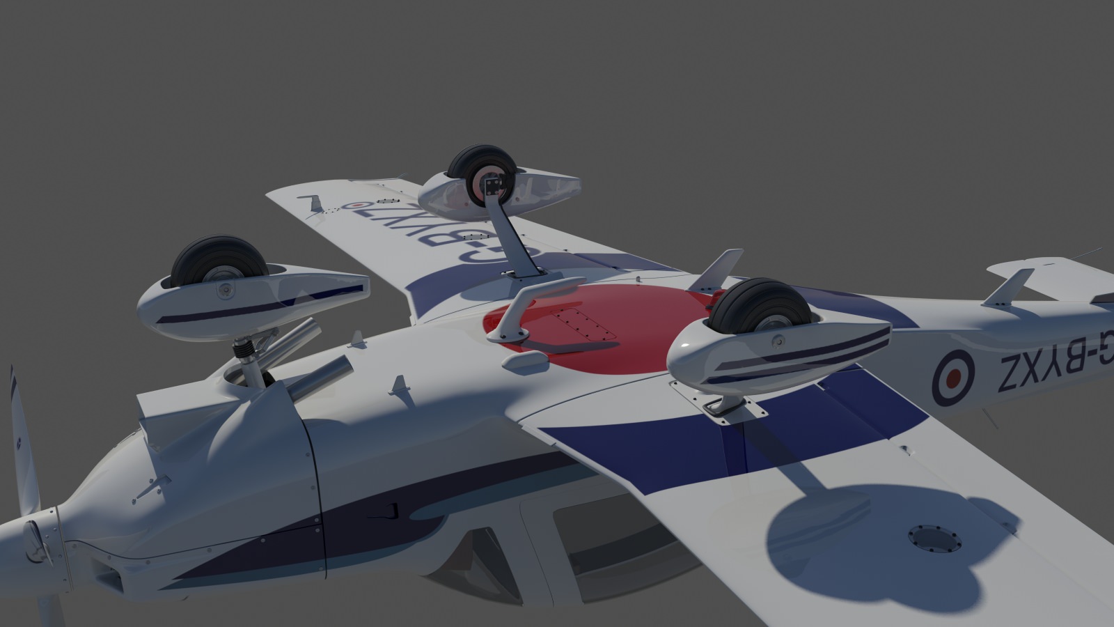 Grob G115 E Tutor 3D model rigged | CGTrader