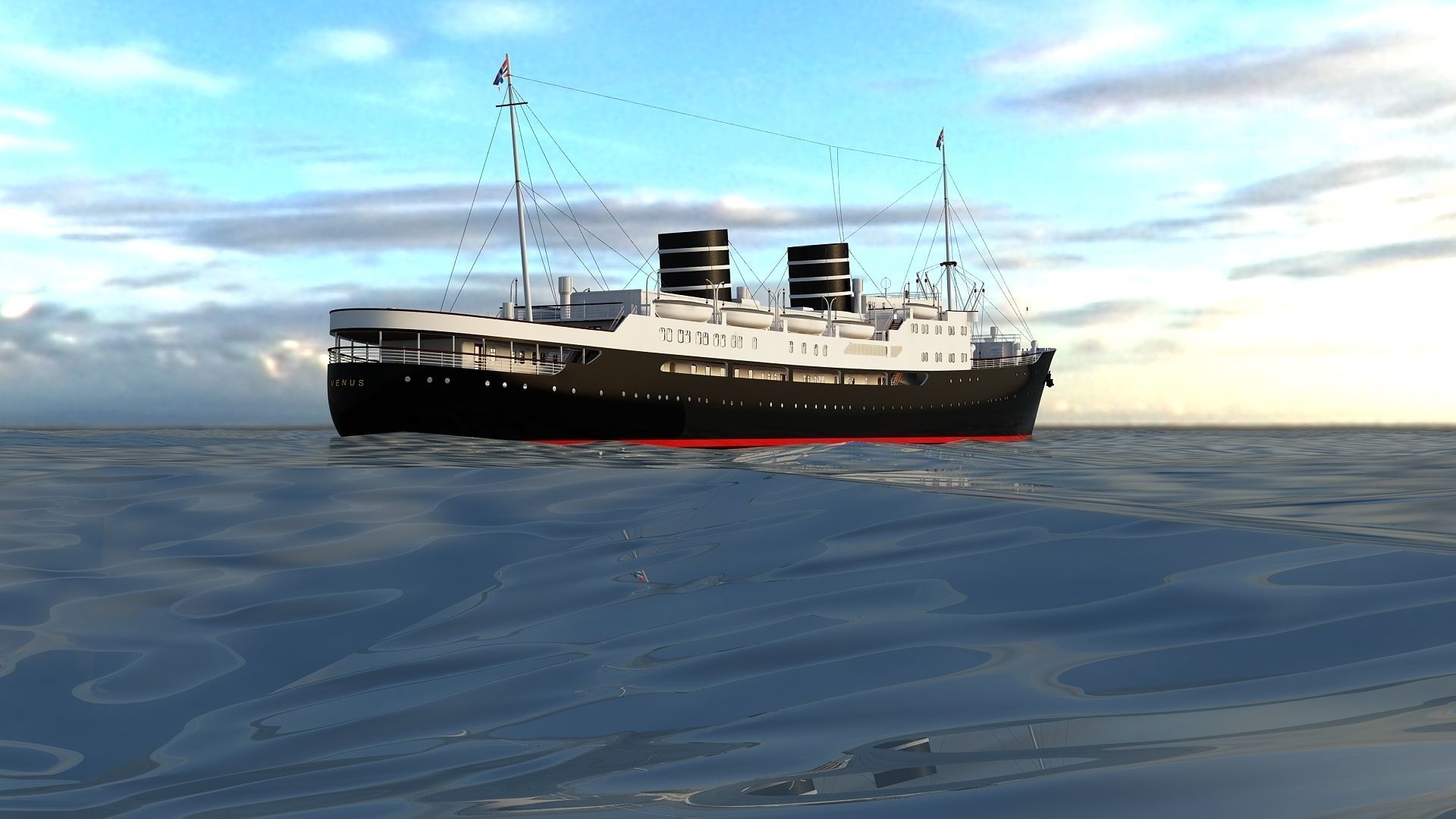 3D model MS Venus Bergen Line VR / AR / low-poly | CGTrader