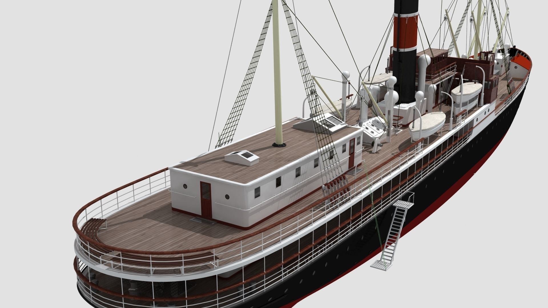 3D model DS Finmarken ship VR / AR / low-poly | CGTrader