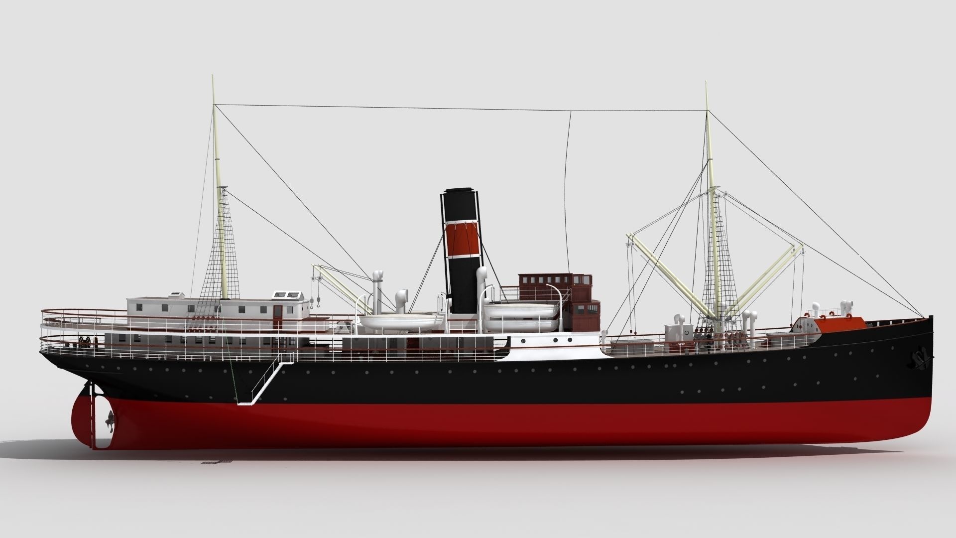3D model DS Finmarken ship VR / AR / low-poly | CGTrader