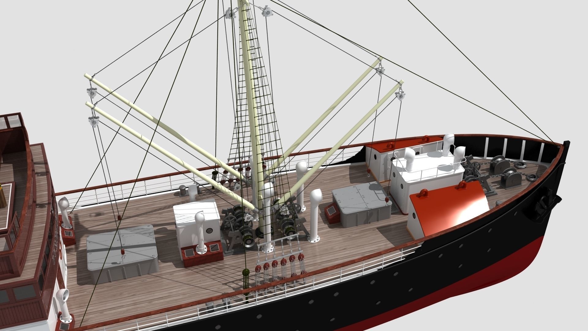3D model DS Finmarken ship VR / AR / low-poly | CGTrader