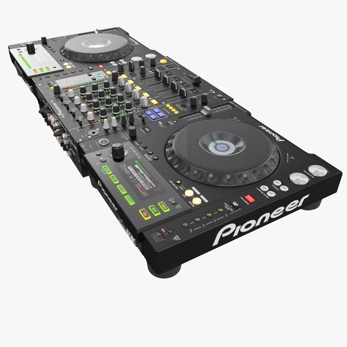 Dj Set Pioneer 850 3D model | CGTrader