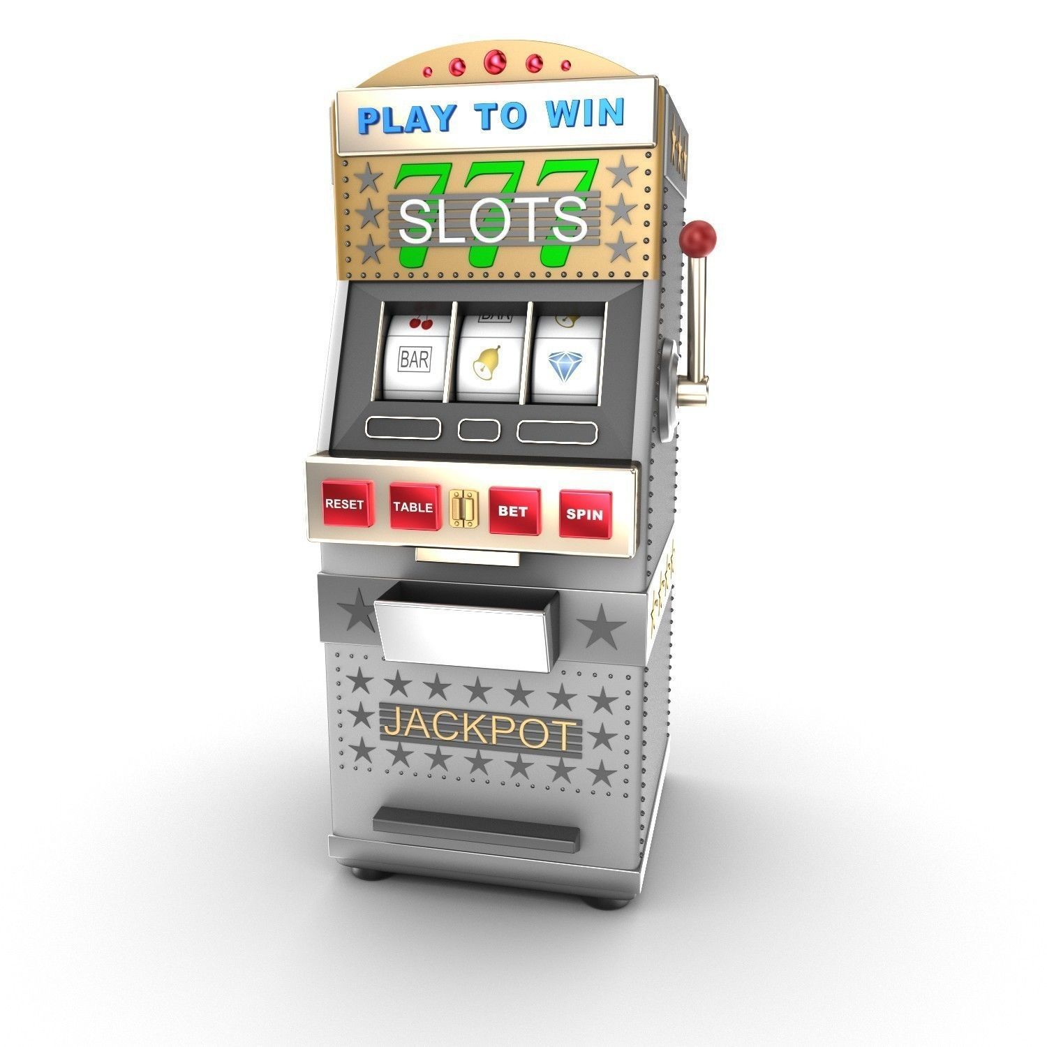 A slot machine or gamble machine 3D model | CGTrader