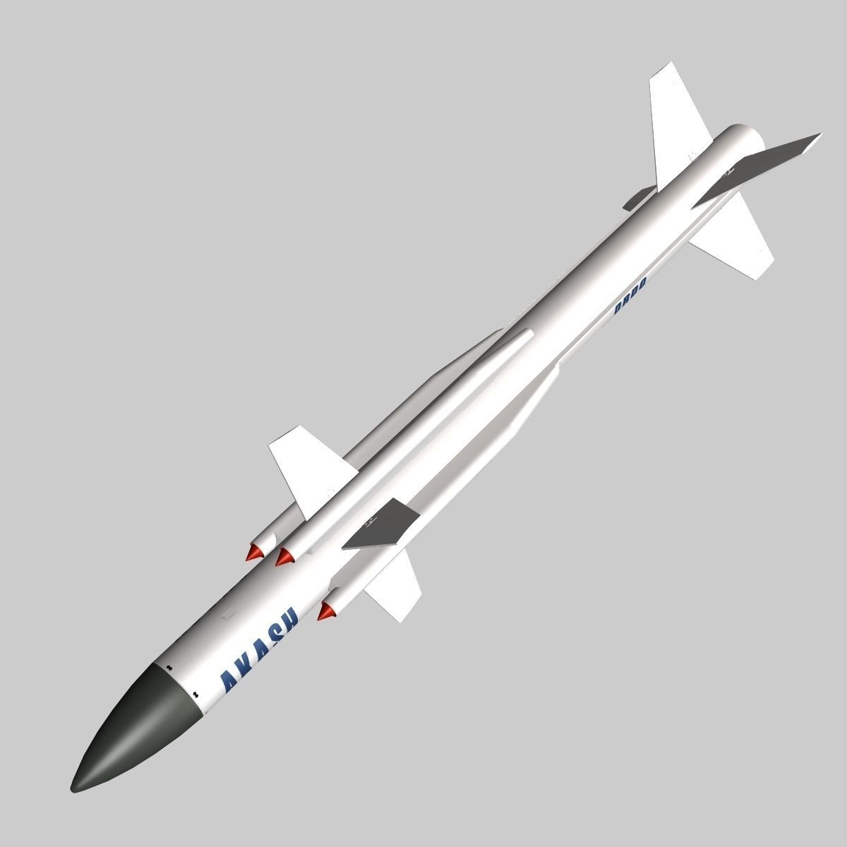 DRDO Akash Missile 3D model | CGTrader