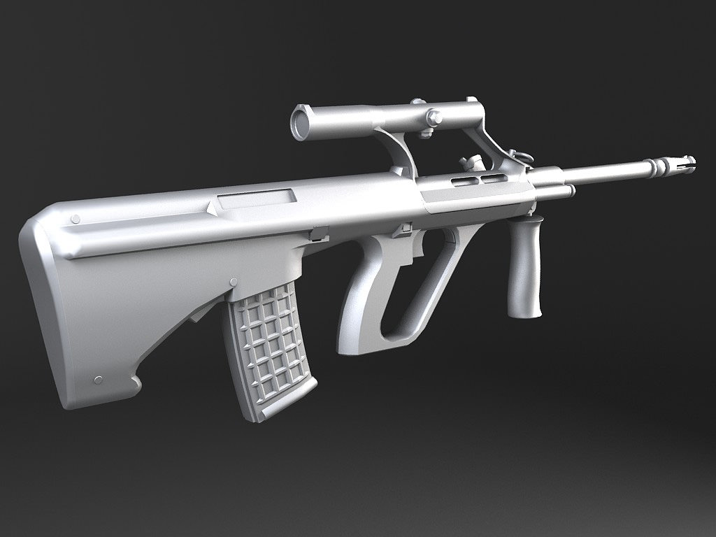 Steyr Aug A1 assault rifle 3D model | CGTrader