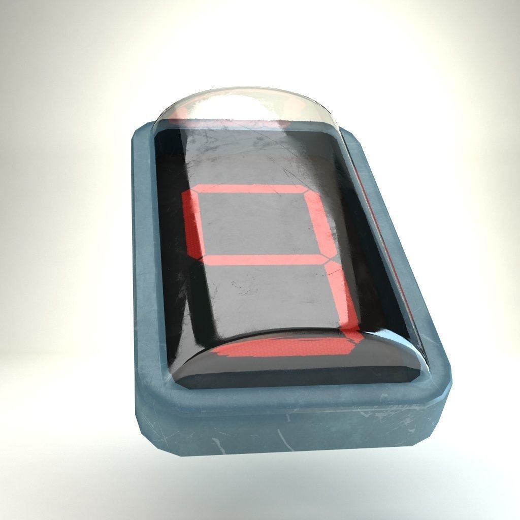 3D model Electronic digits VR / AR / low-poly | CGTrader