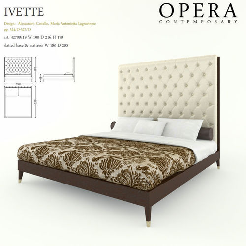 Opera Contemporary Ivette bed 42700 20 3D model | CGTrader