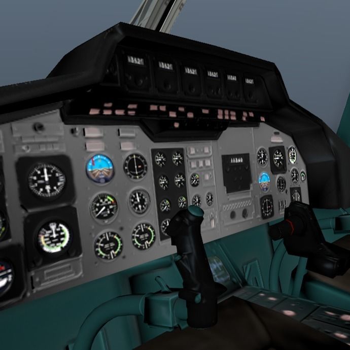 3D model Airwolf Bell 222 Helicopter VR / AR / low-poly rigged animated ...