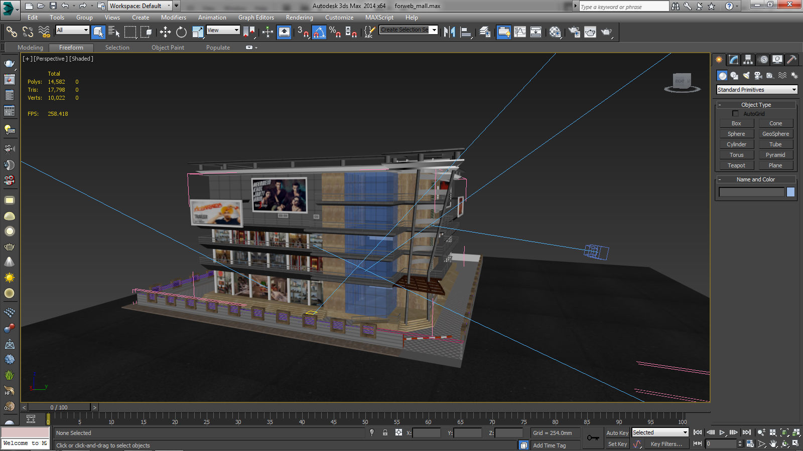 Mall Building for Visualizations 3D model | CGTrader