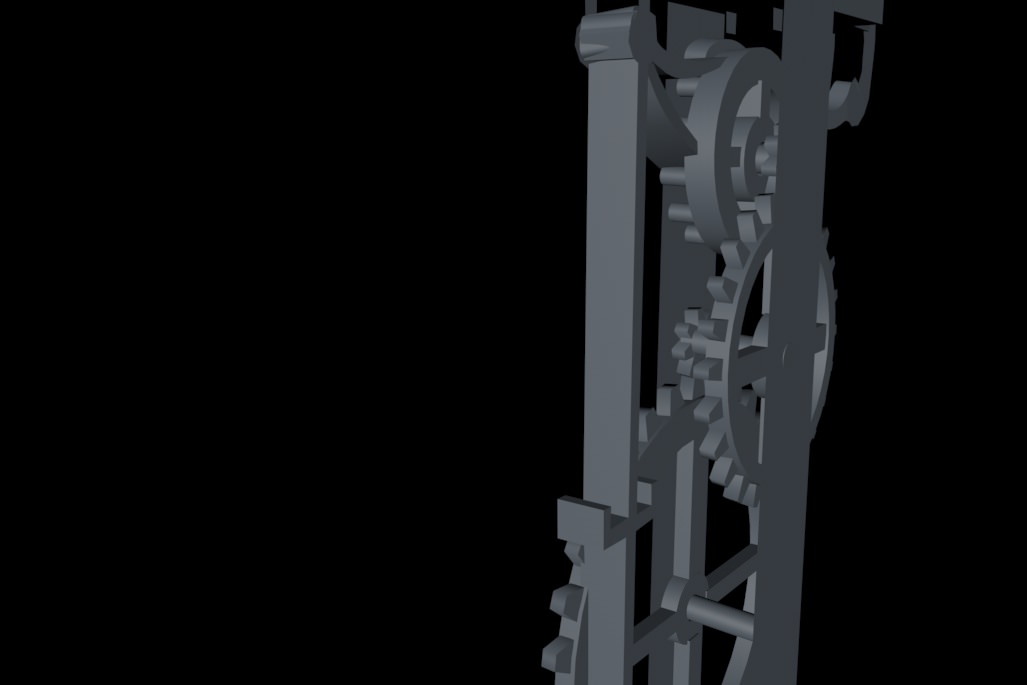 pendulum clock free 3D model 3D printable | CGTrader