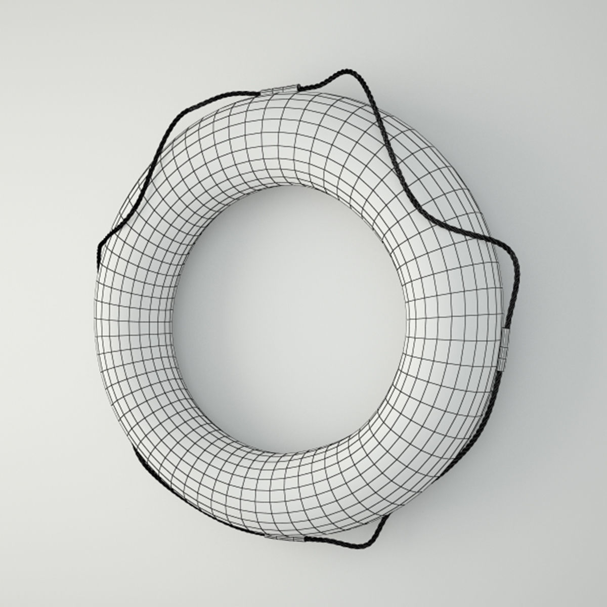 1950s Yellow Life Preserver 3D model | CGTrader