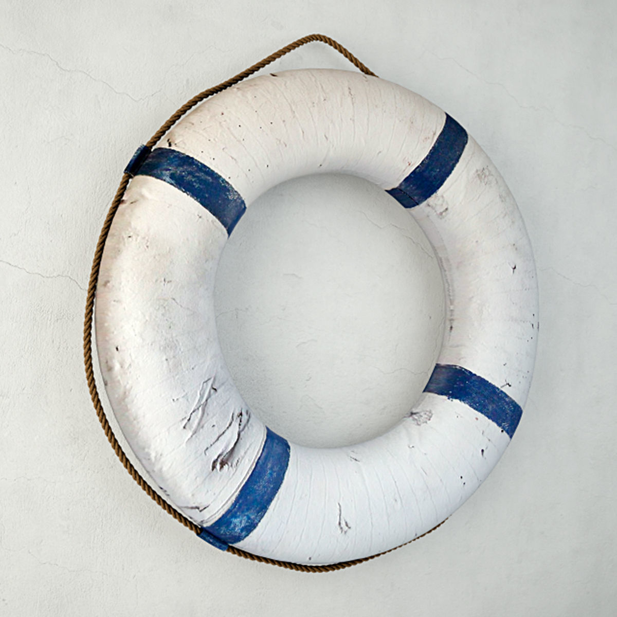 Blue and White Life Preserver 3D model | CGTrader