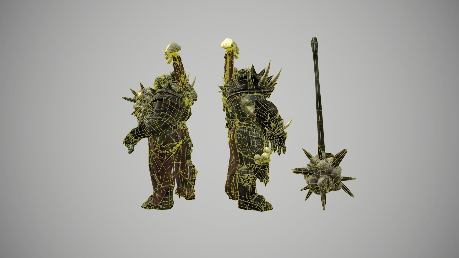 3D model Ork juggernaut VR / AR / low-poly rigged animated | CGTrader