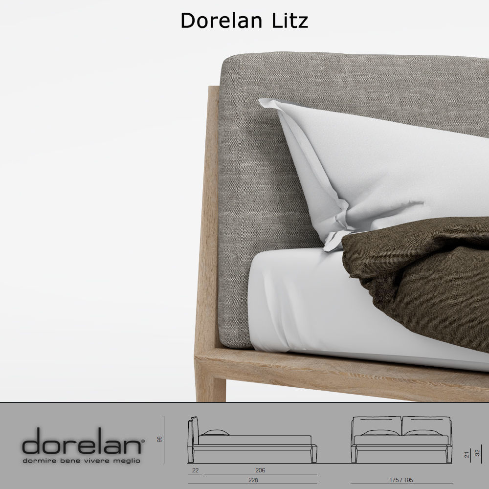 Dorelan Litz bed 3D model | CGTrader