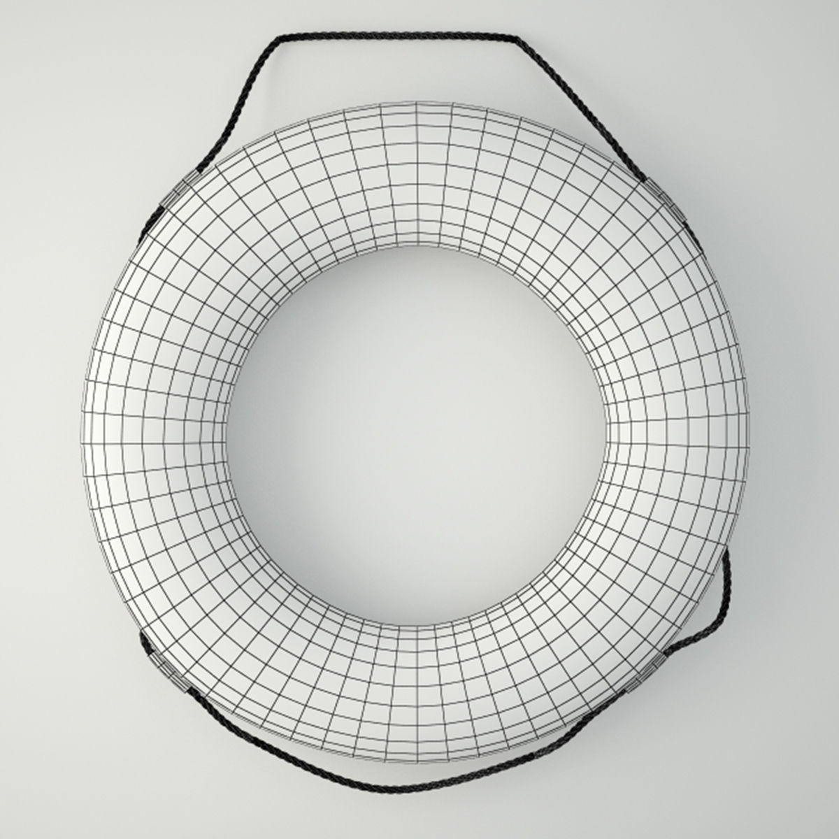 1931 Vintage Life Preserver Ring 3D model | CGTrader