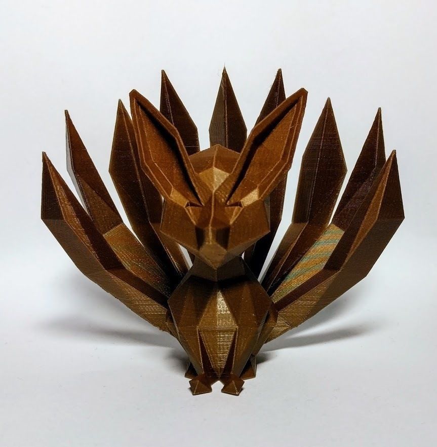 Low-poly Nine-tailed Fox 3D model 3D printable | CGTrader