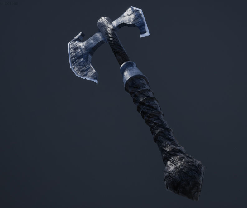 Vikings Axe HD Textures free 3D model | CGTrader