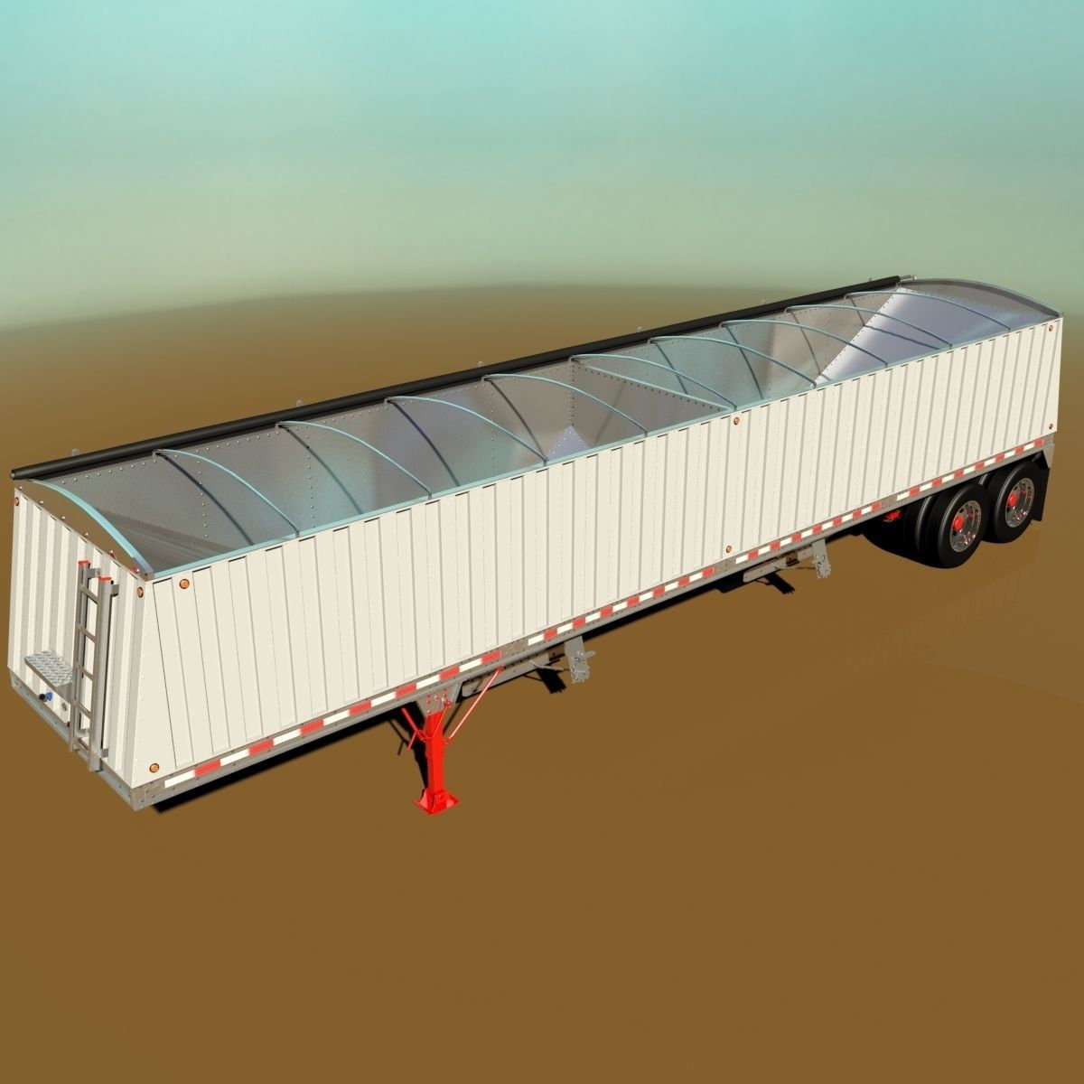 Grain Trailer 3D model | CGTrader