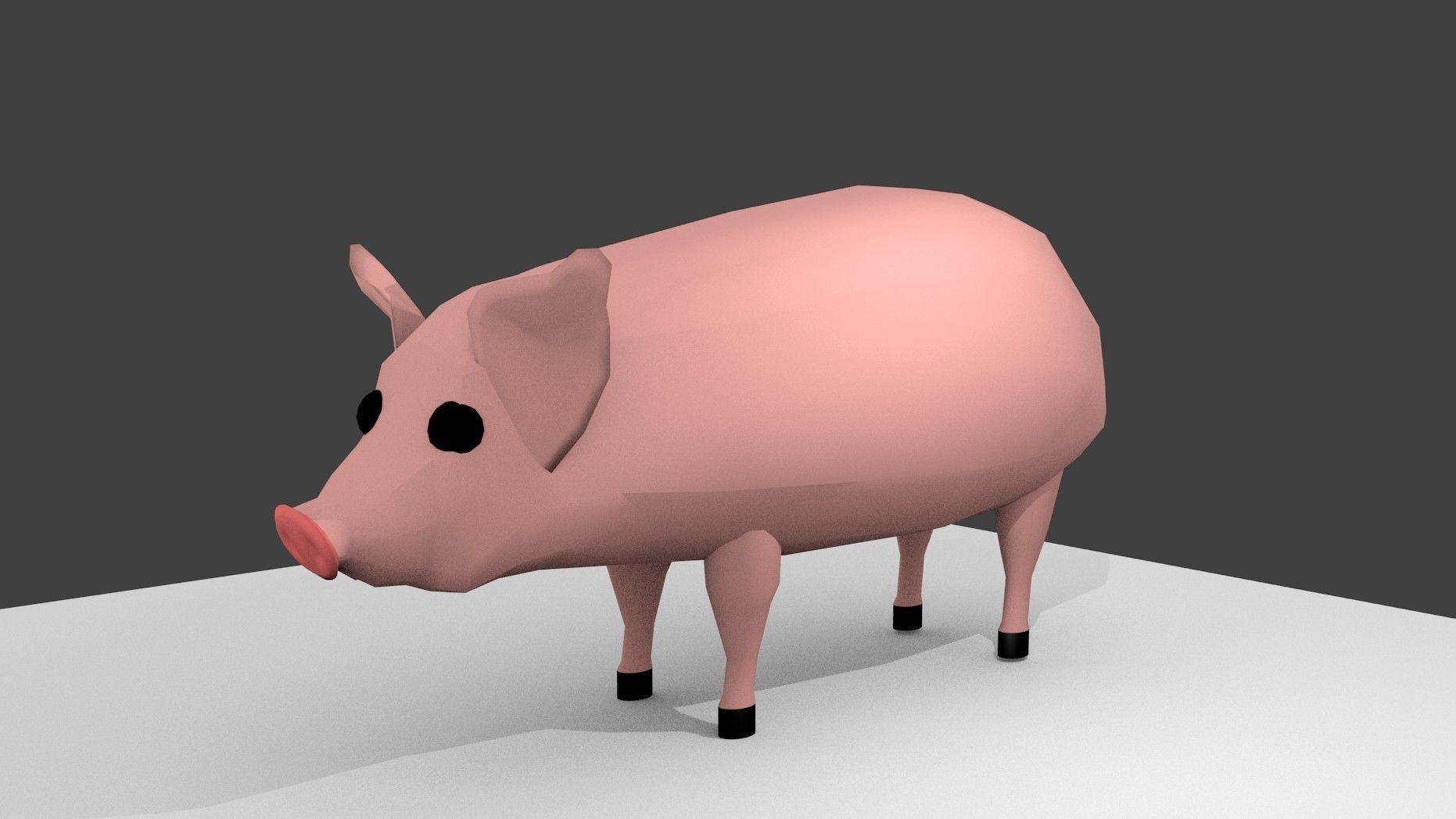 pig cartoon 3D model | CGTrader