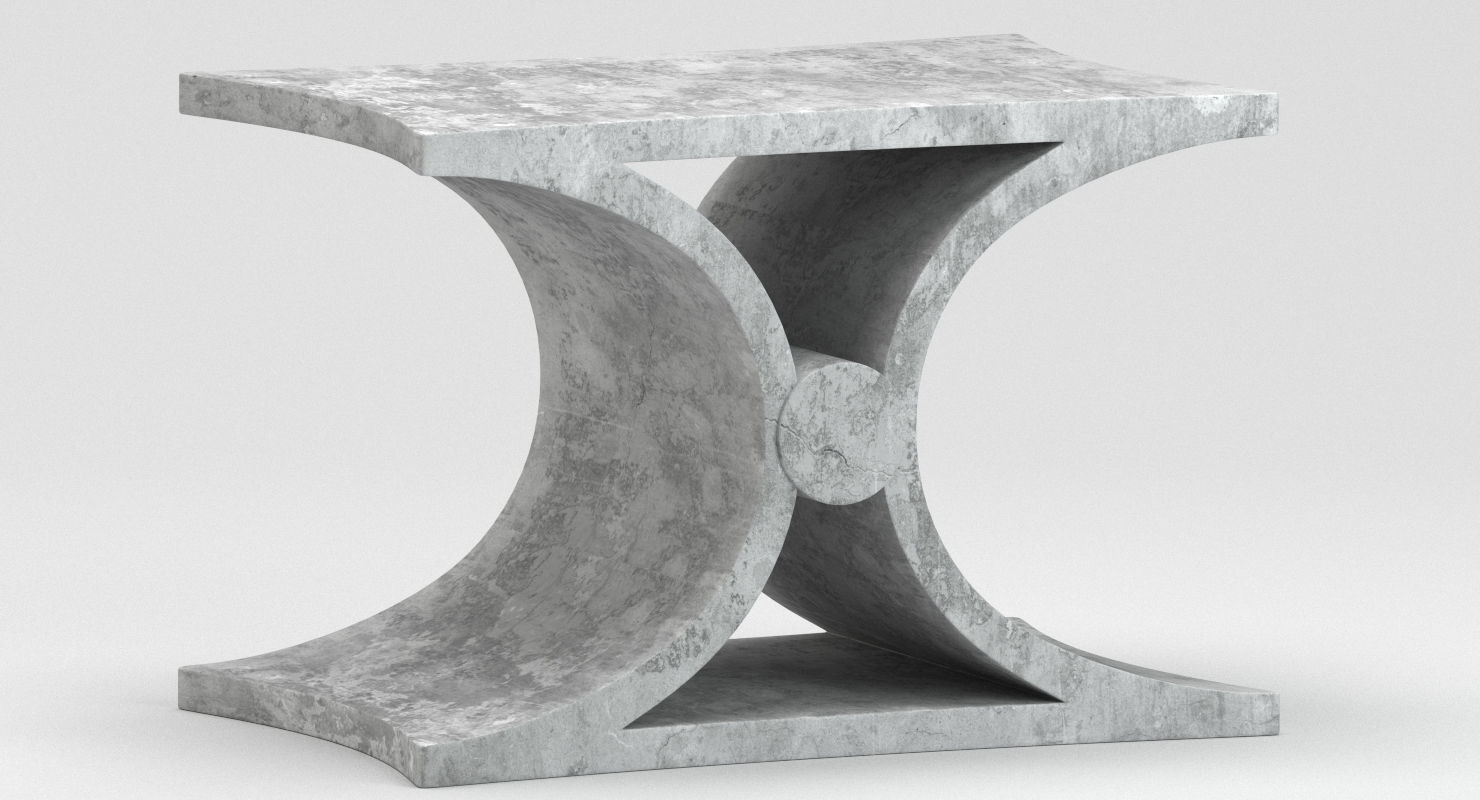 3D Modern stone table | CGTrader