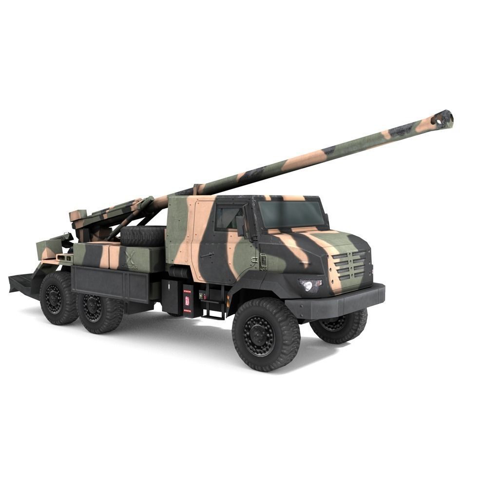 3D model CAESAR Self-Propelled Howitzer VR / AR / low-poly | CGTrader