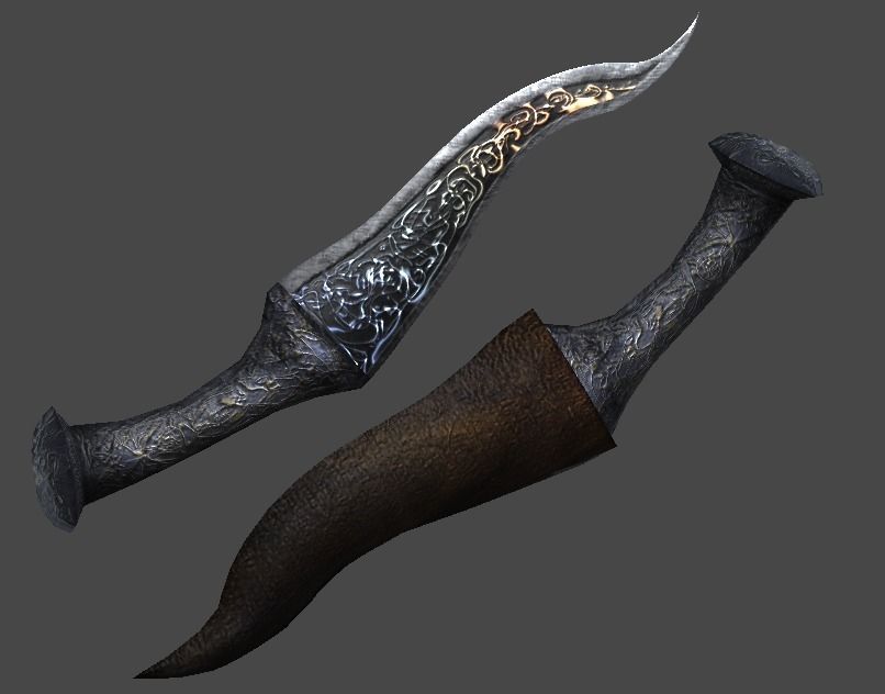 3D asset game-ready Kris Knife1 | CGTrader