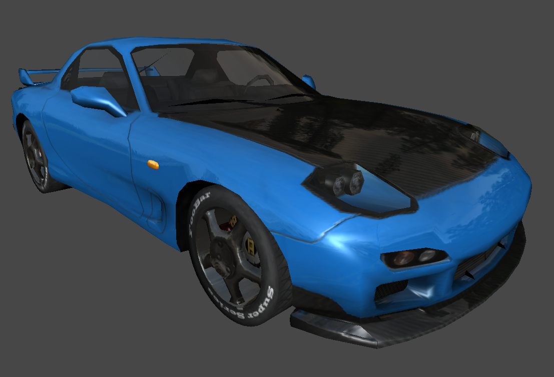 Mazda RX7 free VR / AR / low-poly 3D model | CGTrader