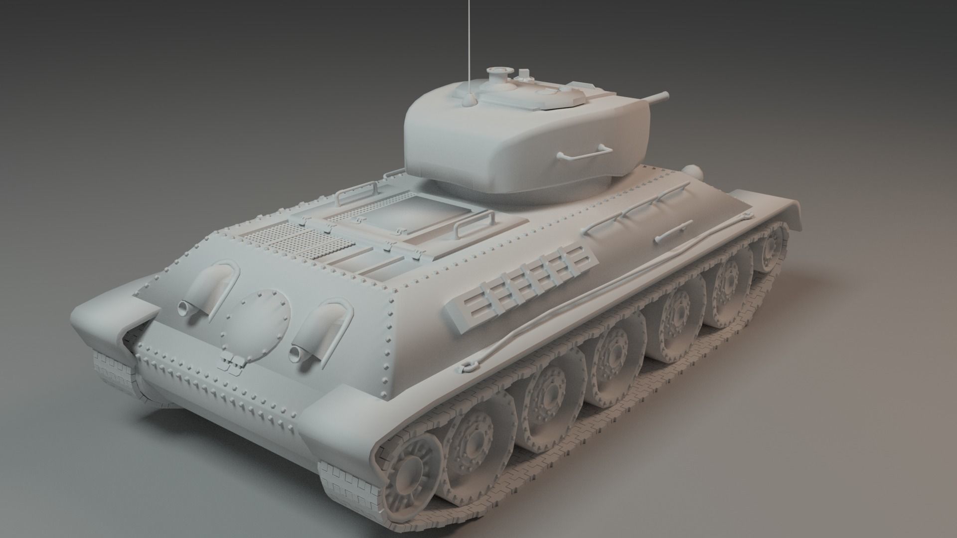 3D model T-34-STZ Tank VR / AR / low-poly | CGTrader