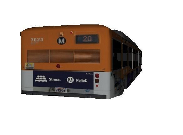 City Bus Los Angeles LOW POLY 4000 free VR / AR / low-poly 3D model ...