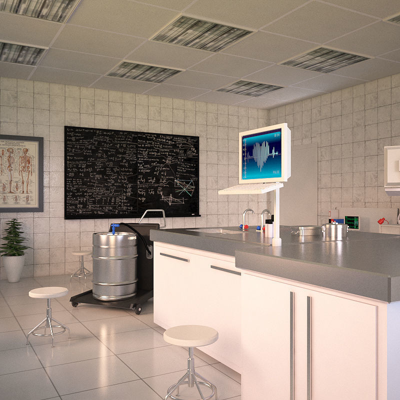 Research Laboratory Interior 3D model | CGTrader
