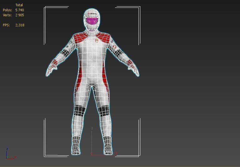 3D model racer driver VR / AR / low-poly rigged animated | CGTrader