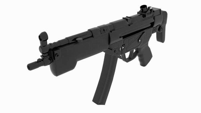 MP-5A3 gun 3D model | CGTrader