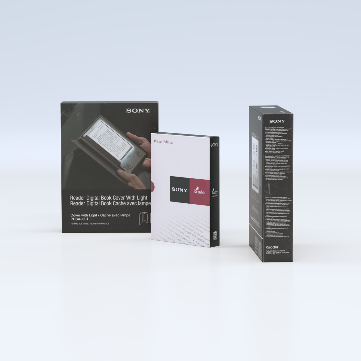 3D model Set box packaging for sony tablet VR / AR / low-poly | CGTrader