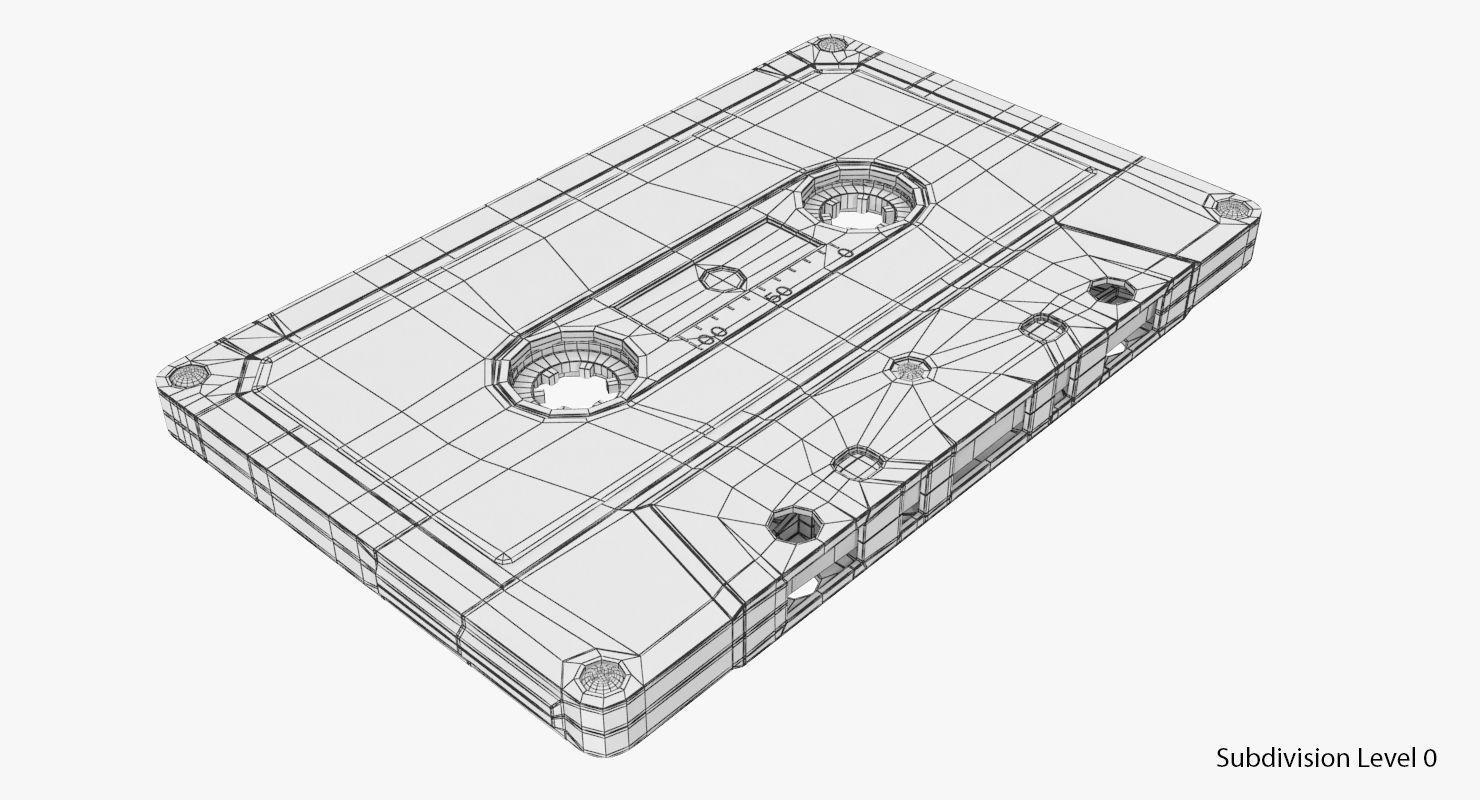 High Detailed Vintage Cassette 3D model | CGTrader