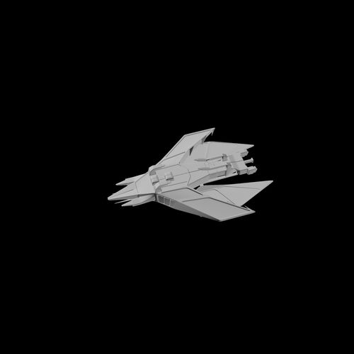 Simple insect starship 3D model | CGTrader
