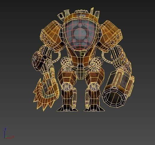 3D model steam Punk Robot VR / AR / low-poly | CGTrader