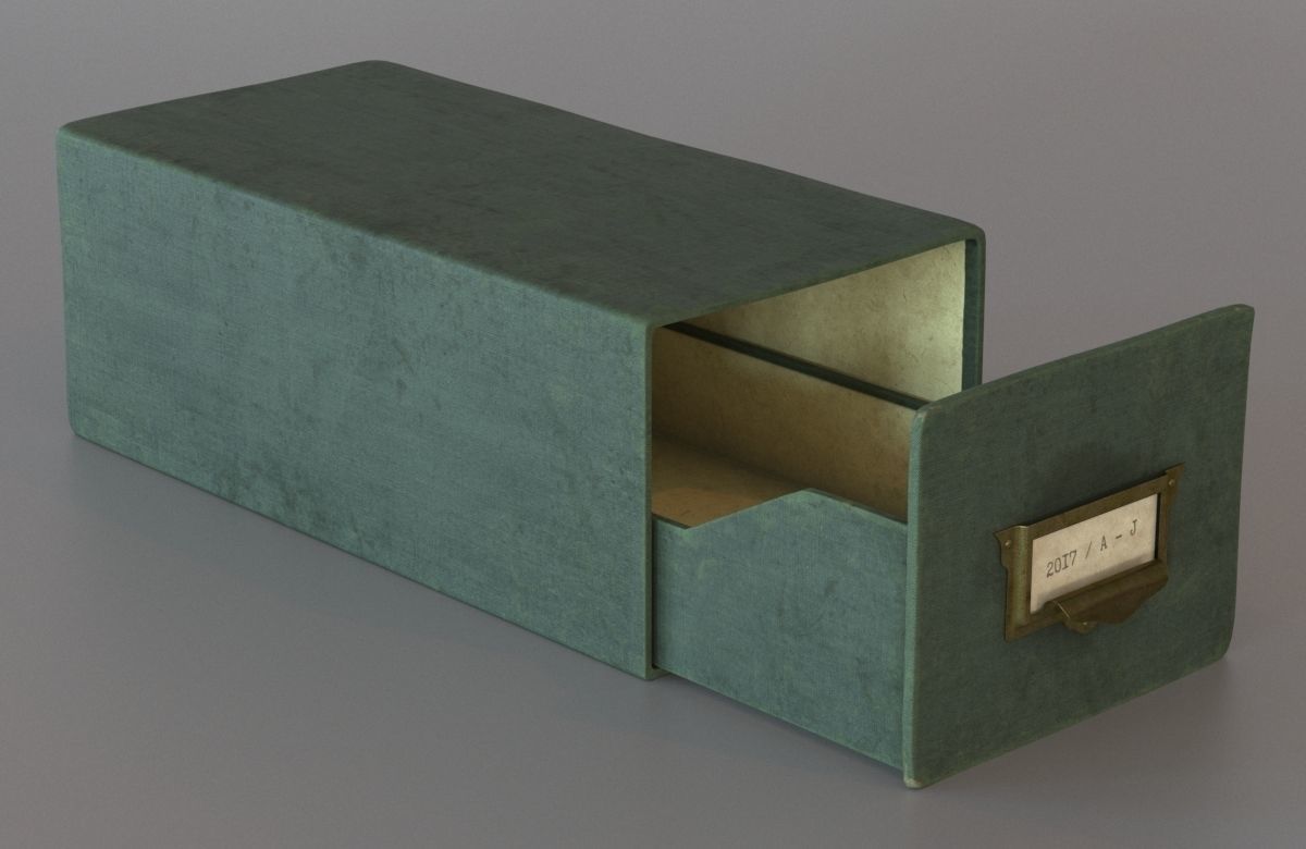 Old Archive Box 3D model | CGTrader