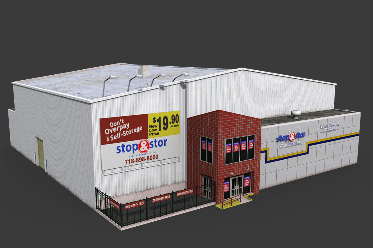 Self Storage Warehouse 3D asset | CGTrader