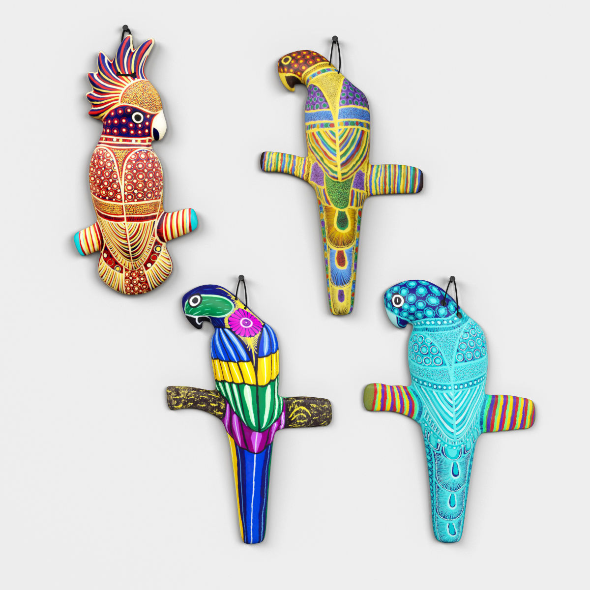 3D model Parrots VR / AR / low-poly | CGTrader